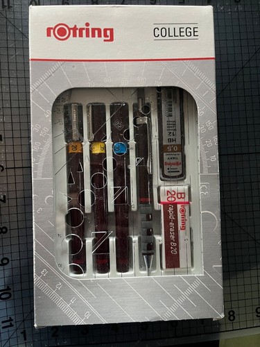 NIB new rOtring Isograph Technical Drawing Pens, Set, .20 .35 &.70 # ...