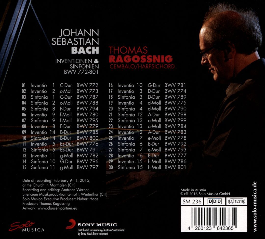 BACH: INVENTIONS & SINFONIAS NEW CD 4260123642365| eBay