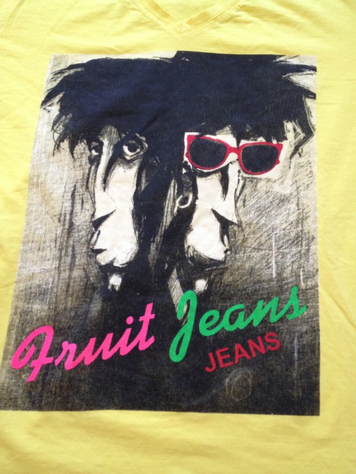 TONY MORO ITALIAN MEN'S UNISEX V-NECK YELLOW T-SHIRT MEDIUM SLIM EU ...