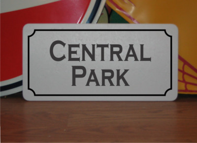 Central Park Metal Sign | eBay