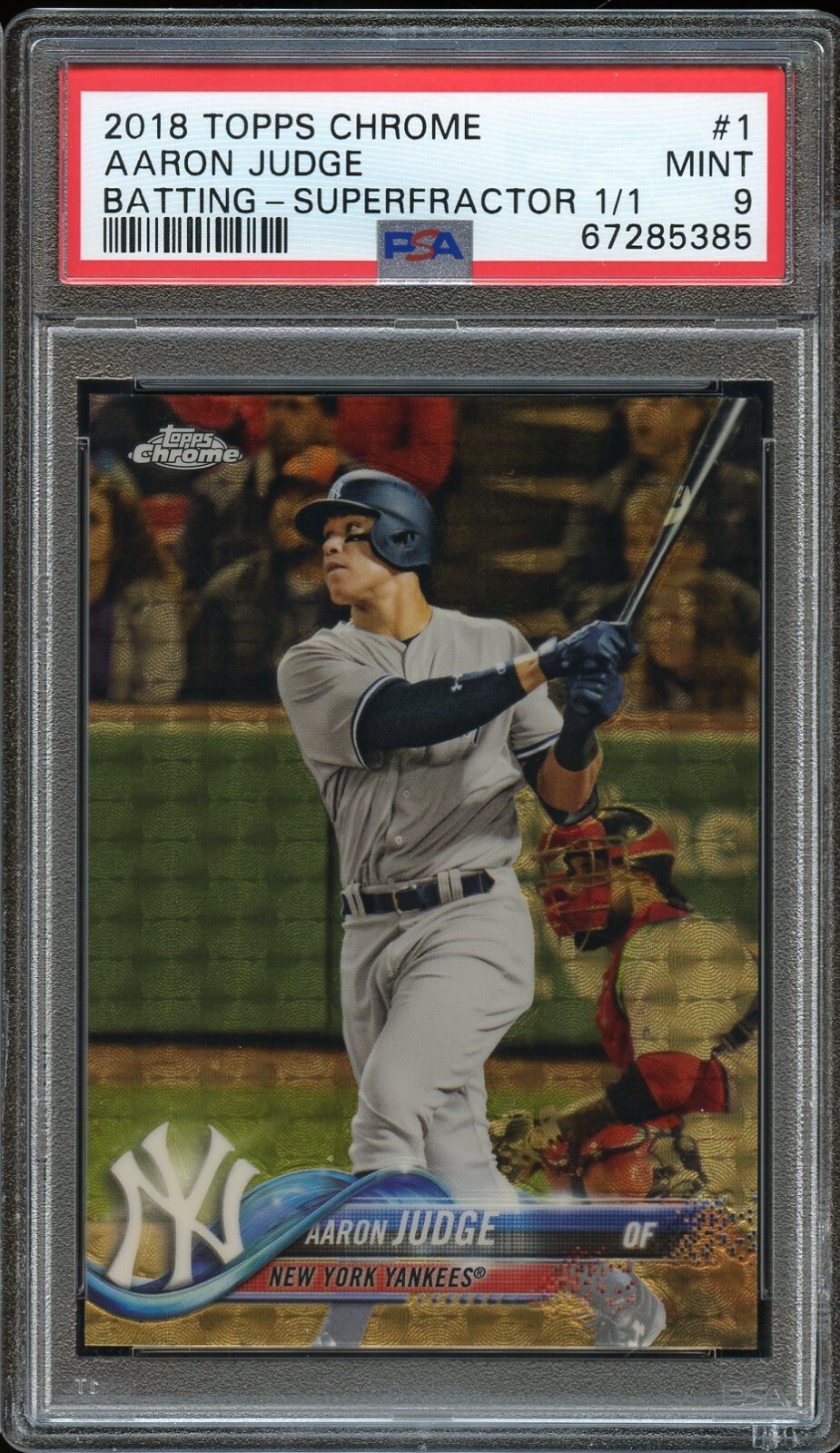 2018 Topps Chrome - Superfractor Batting #1 Aaron Judge /1 for sale ...