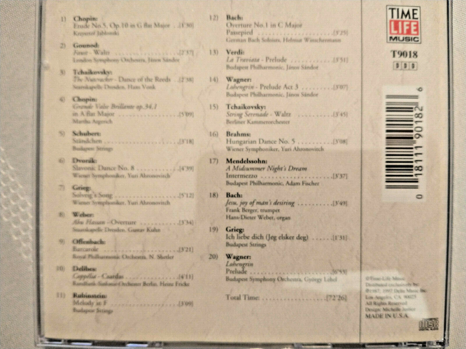 Time Life 100 Classical Masterpieces 5 CD Boxset 1997 | eBay UK