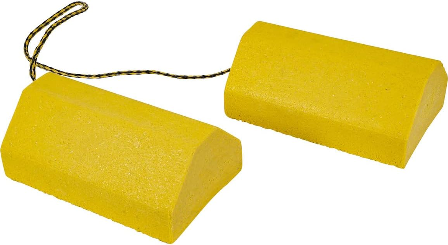 WC9642Y Yellow Small Wheel Chock Set, Lightweight Composite ...