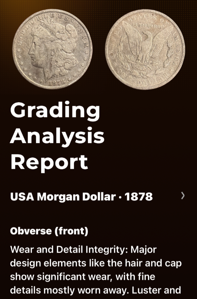 1878 Morgan Silver Dollar - Coin Snap Grade Fine 12 | eBay