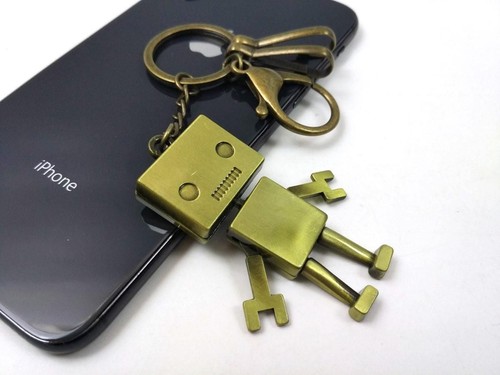 Steampunk Robot Android Keychain Antique Metal 6x5.5cm Vintage ...