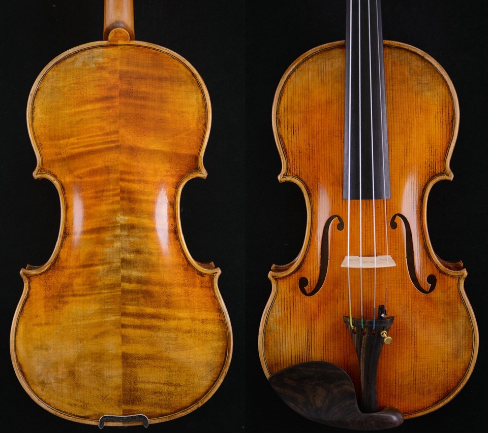 Concert Level Violin 4/4 Full Size Guarneri Violin Loud&Rich Tone W-815 ...