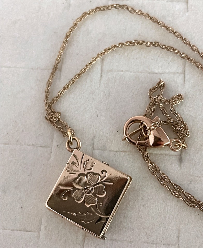 Antique Locket, Antique Gold Filled Locket, Gf Locket, Antique Jewelry ...
