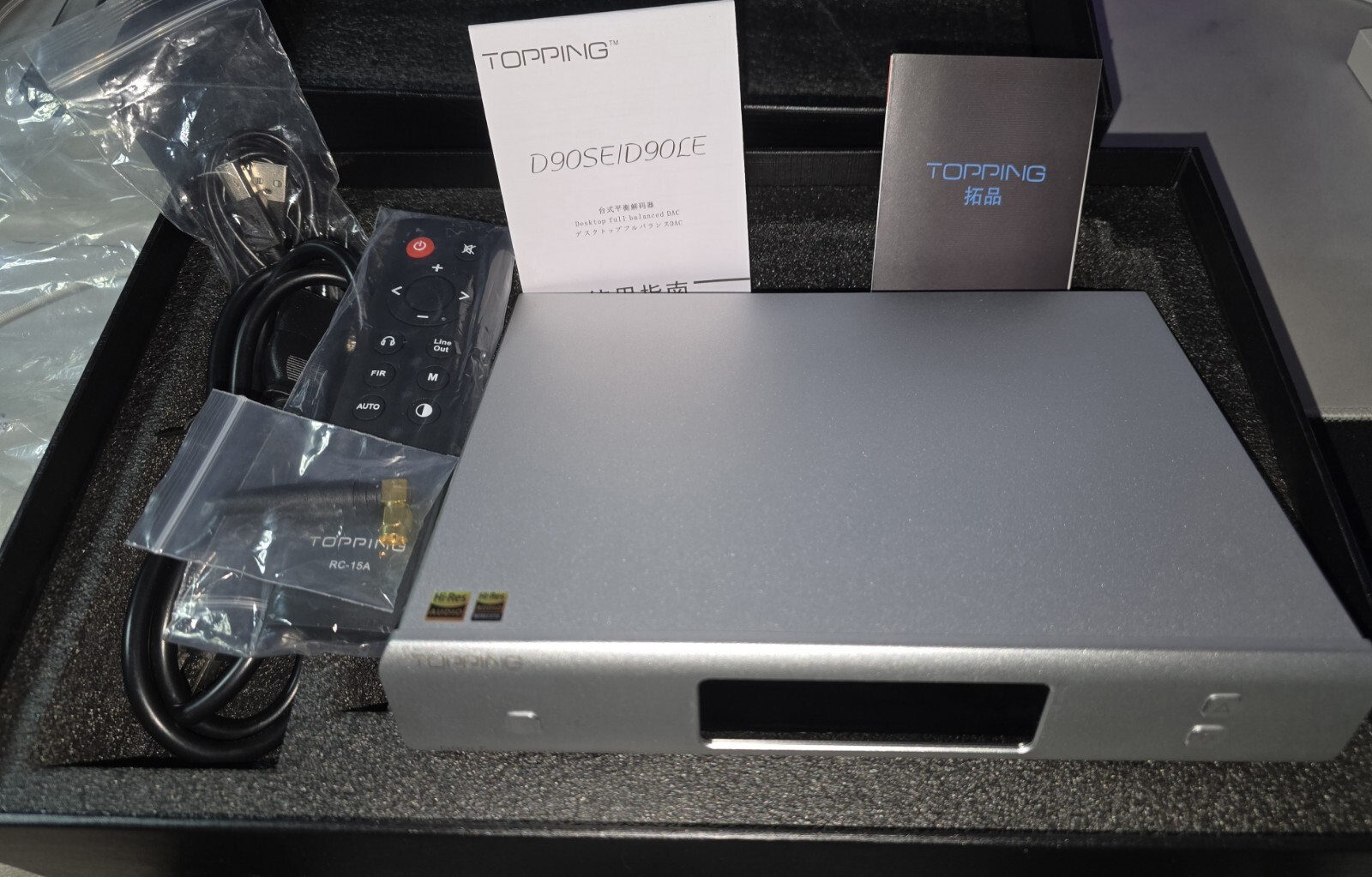 Topping D90LE Desktop Digital to Analog Convertor (DAC) - Silver | eBay