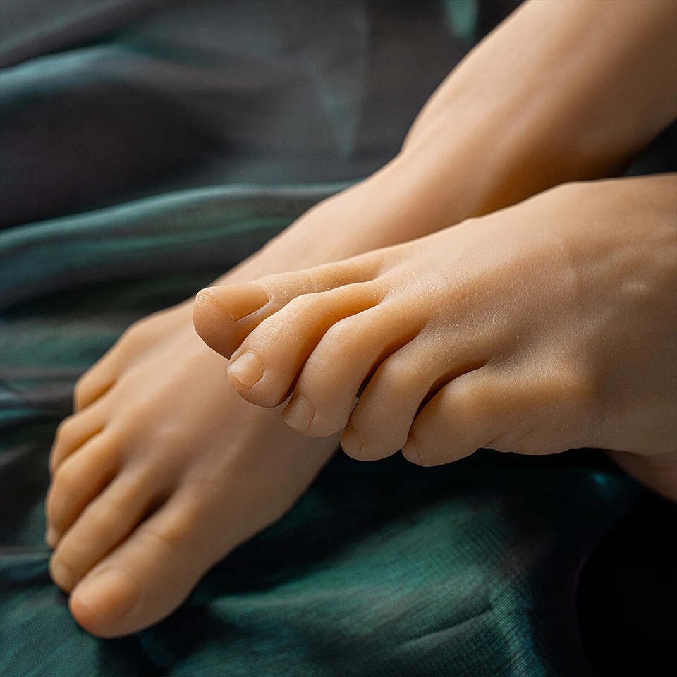 Silicone Feet Model Realistic Fake Foot Female Mannequin Display ...