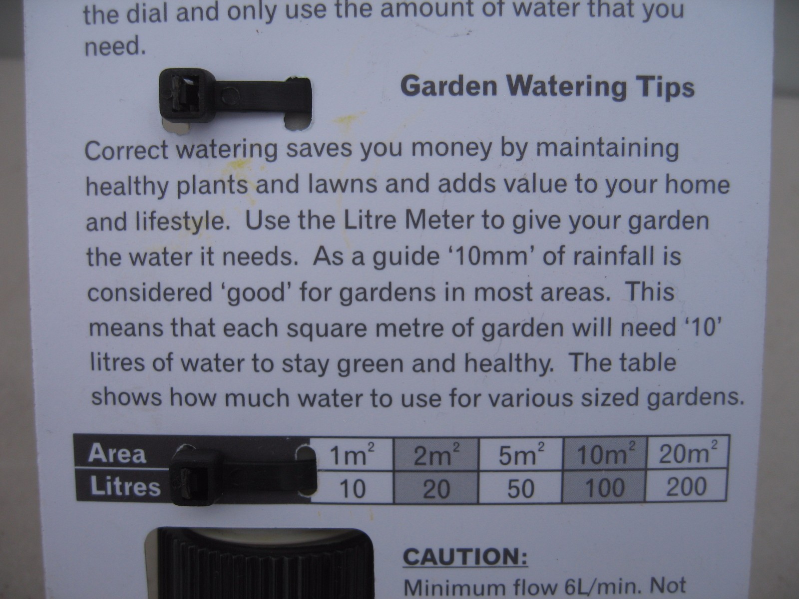 2 X NETA 12mm CLICK ON LITRE METER, EFFICIENT GARDEN WATERING. MEASURES ...