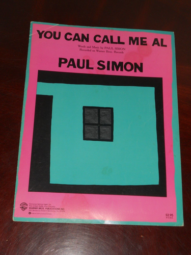1986 Paul Simon You Can Call Me Al Sheet Music | eBay