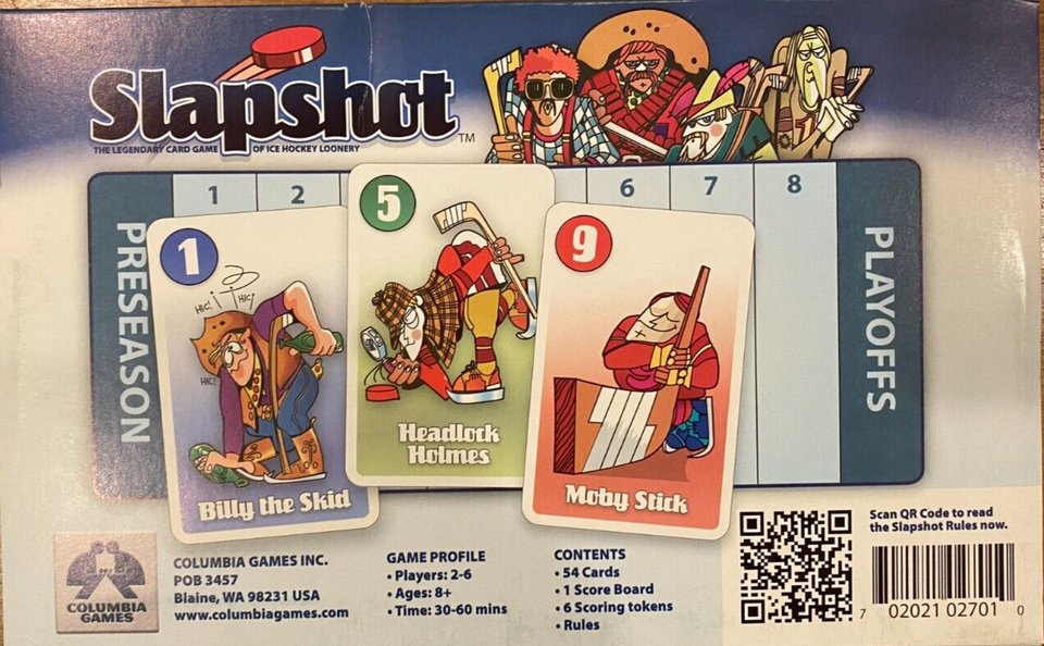 Hilarious 2011 edition Slapshot Card Game by Columbia Games - 100% ...