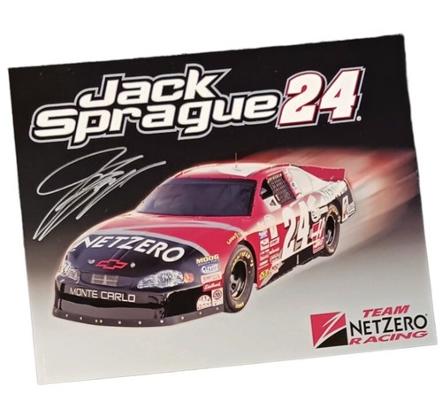Nascar 2002 Busch Series Hand Signed Jack Sprague Netzero Driver Hero ...