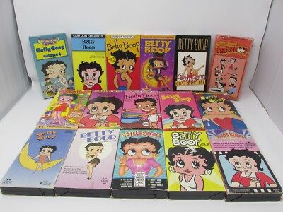 BETTY BOOP VHS 16 LOT TIME CLASSIC CARTOONS BURBANK VIDEOS KID KLASSICS ...