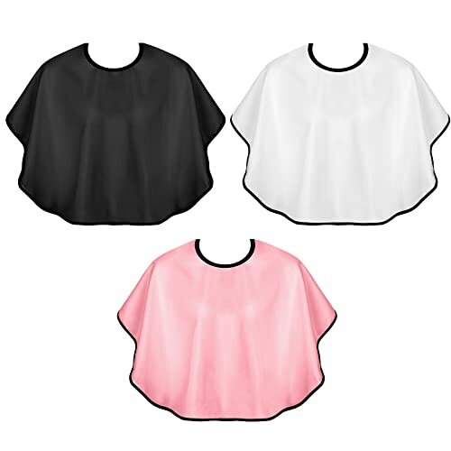 3 Pcs Makeup Capes for Clients Beauty Salon Makeup Bibs Shorty Smock ...