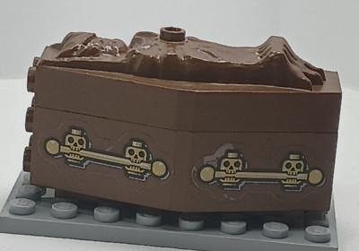 LEGO - Minifig, Coffin 2 x 4 x 6, w/ Vampire Relief on Lid - Sticker ...