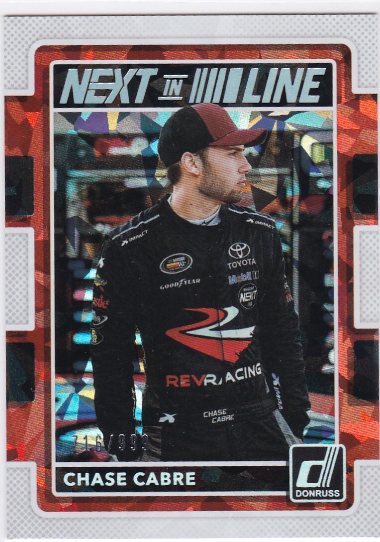 2018 Panini Donruss Racing Cracked Ice Next In Line NEXT2 Chase Cabre ...