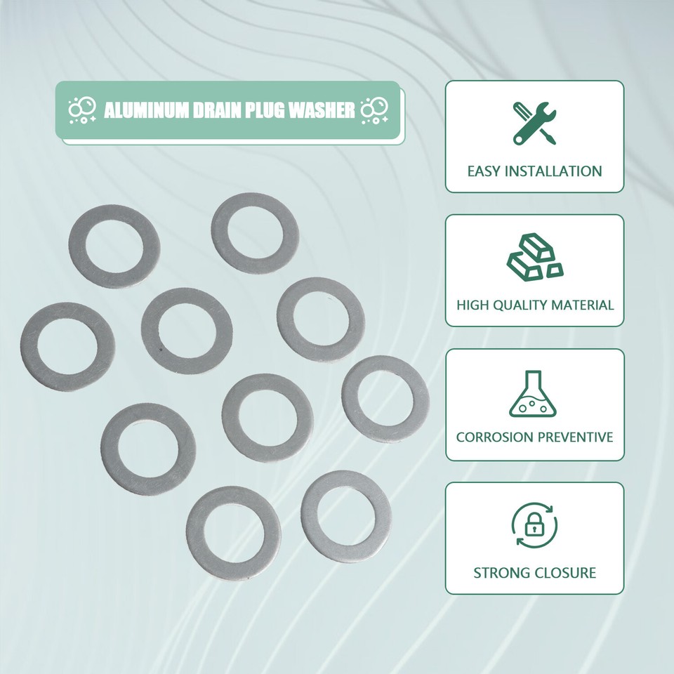 20x Aluminum Drain Plug Washer (12mm) Fit for Honda & Acura 94109-12000 ...