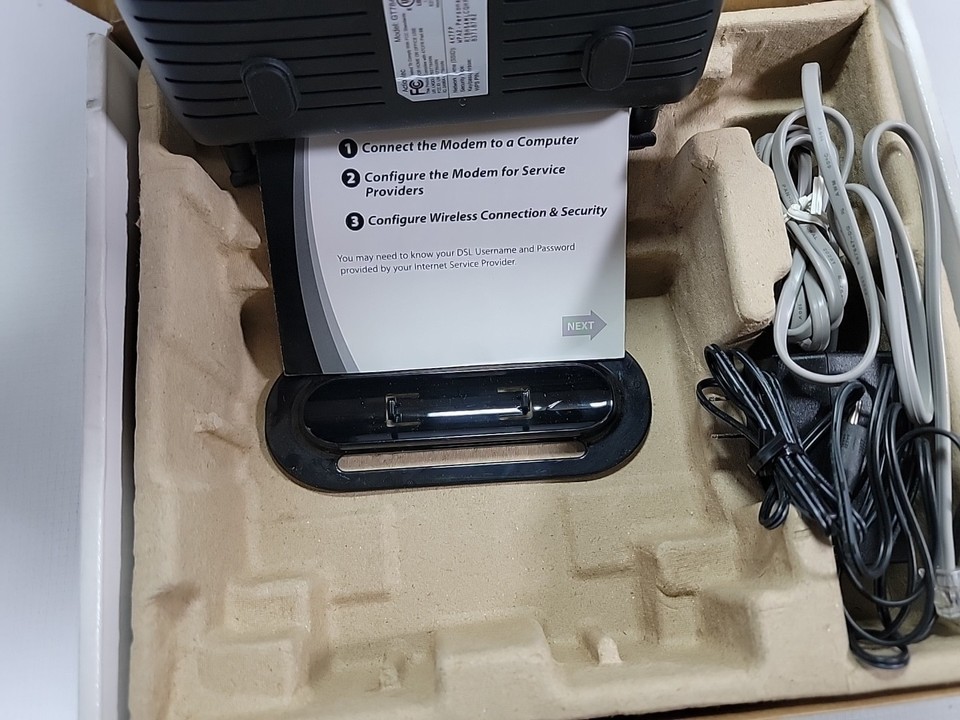 Actiontec GT784WN-01 Wireless N DSL Modem Router 300 Mbps WiFi | eBay