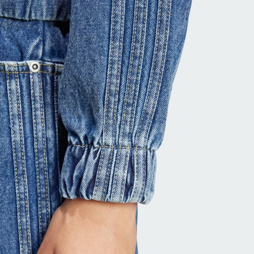 adidas Originals Premium Essentials Track Top Soft Loose Denim Jacket ...