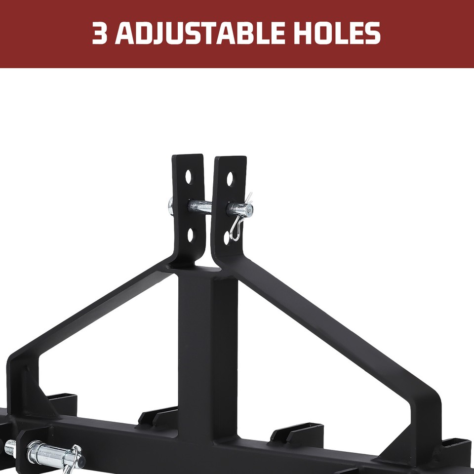 46" Detachable Plow Scarifier 6 Adjustable Shanks 3 Point Mounting ...