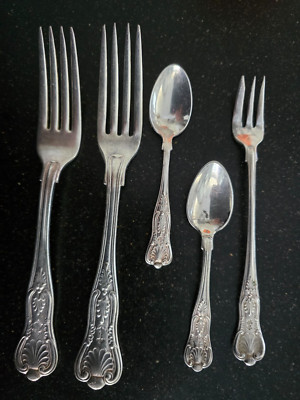 5 Pcs. Vintage U.S. Navy Wardroom Silverware, Dinner & Pickle Forks ...