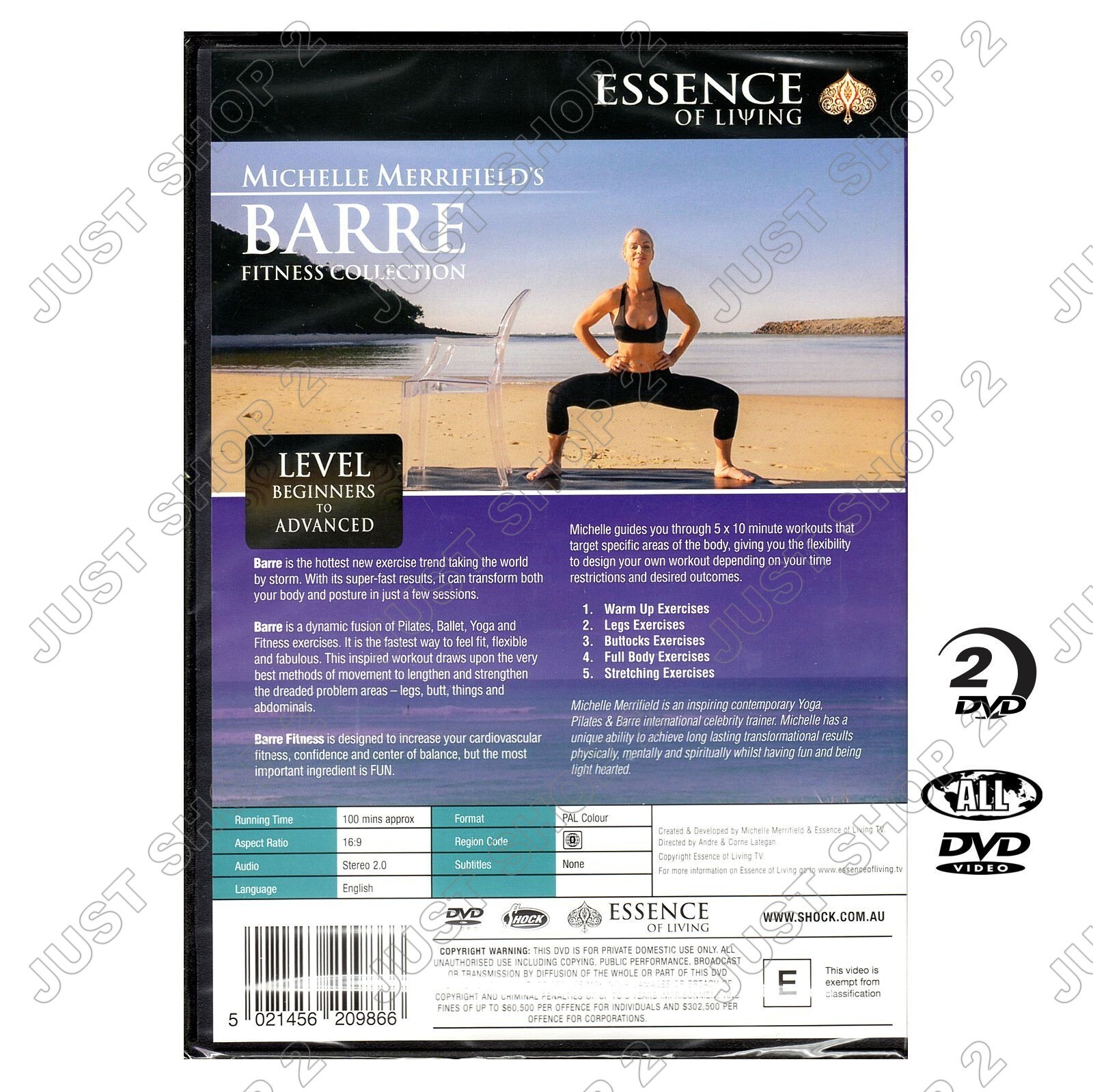 Barre Fitness Collection : Beginners to Advanced Exercise DVD : Brand ...