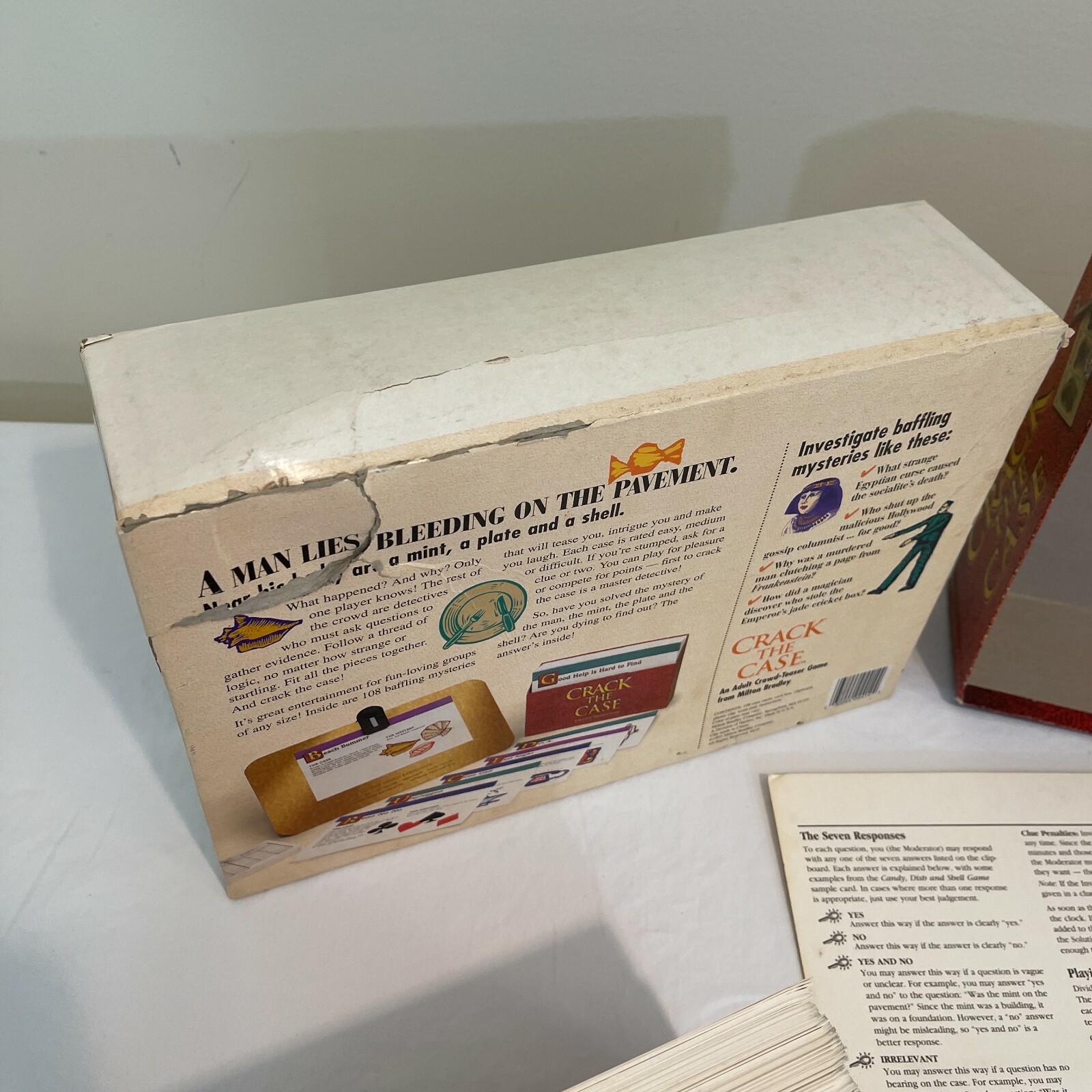 Crack The Case Game of Mini Mysteries 1993 Milton Bradley 100% Complete ...