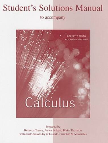 Students Solution Manual to accompany Calculus Third Edition - Paperback - GOOD 9780073268453 | eBay