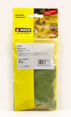 NOCH HO scale ~ STATIC GRASS 'LIGHT GREEN' ~ #08363 train diorama doll ...