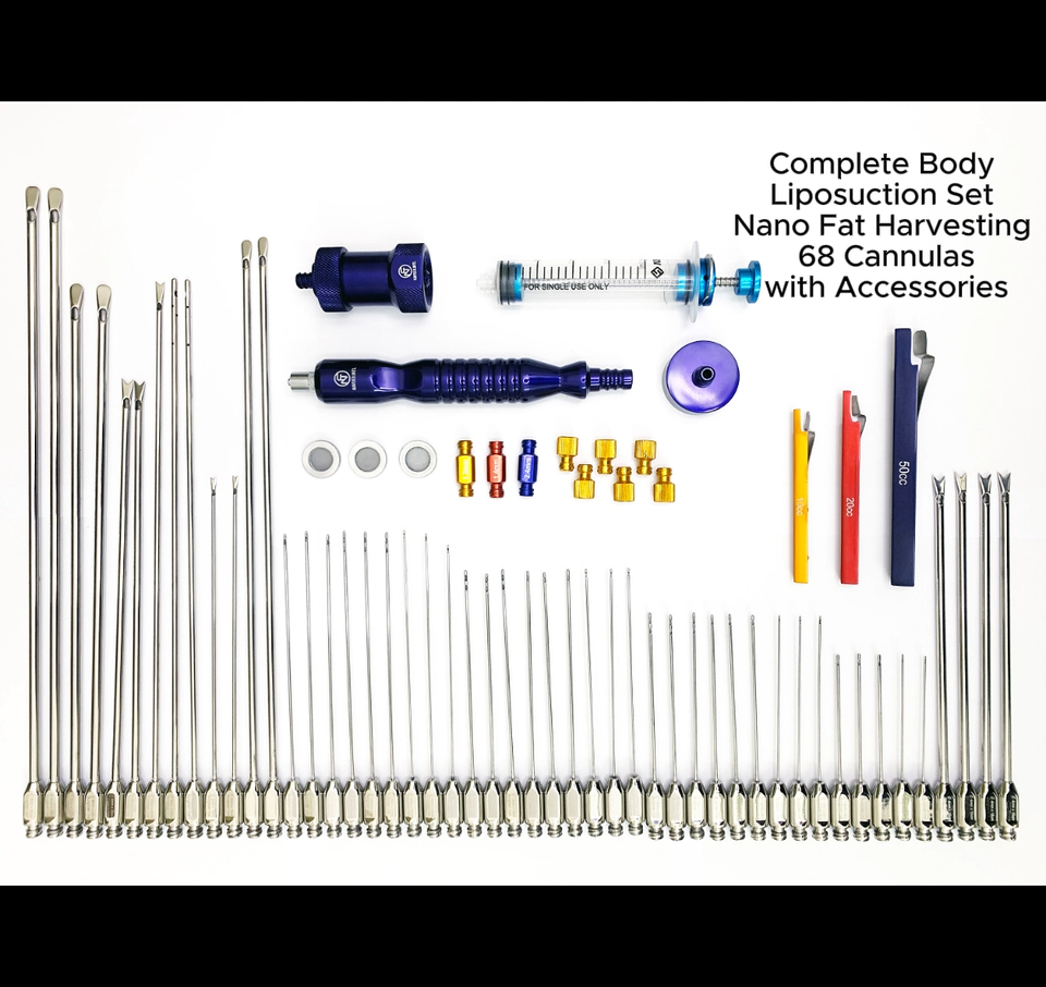 Liposuction Complete Body Cannulas Set Nano Fat Harvesting 68 Pieces A+ Quality | eBay