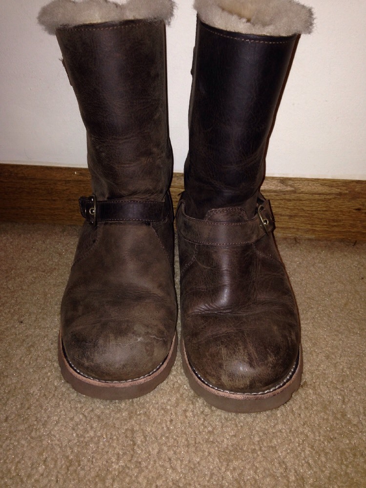 UGG Australia Women's Brown Leather "Kensington" Boots Size 7 | eBay