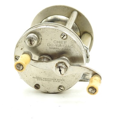 James Heddon Cheif Dowagiac Snarl-Free No. 4 Fishing Reel. | eBay