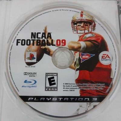 NCAA Football 09 PlayStation 3 PS3 Game Disc; Acceptable Condition! | eBay