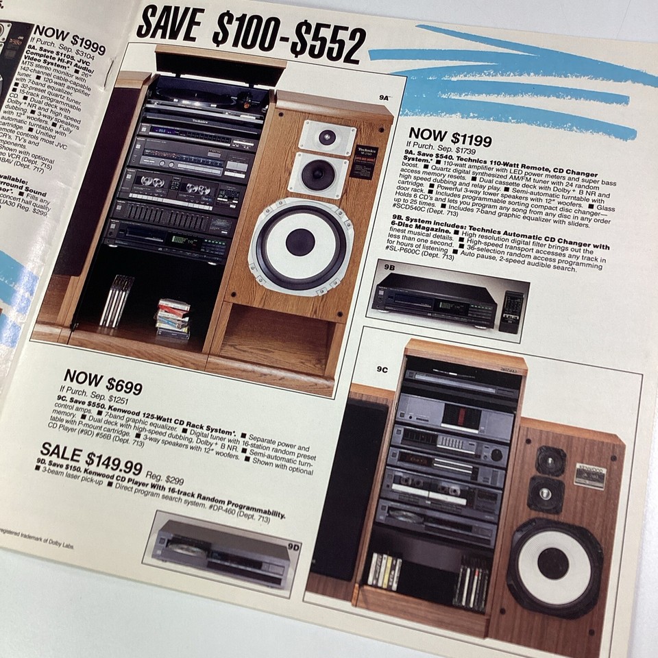 Electronics Catalog Miami Florida Burdines 1988 Mitsubishi Sony Casio ...