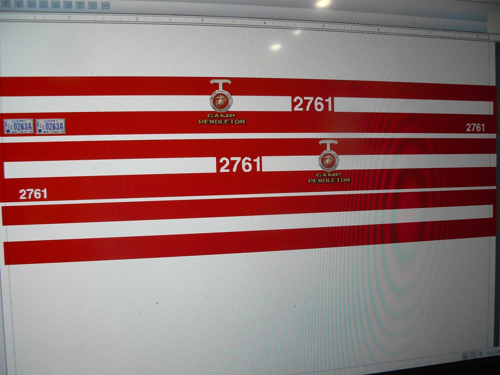 USMC Camp Pendleton Fire Truck Decals 1:24 | eBay