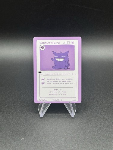 1st Edition Pokederp Shadowbud - Gengar 24/25 Second Print Custom Derpy ...