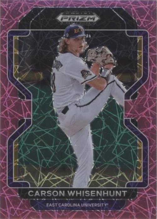 2022 Panini Prizm Draft Picks - Carson Whisenhunt #PDP66 Neon Pink ...