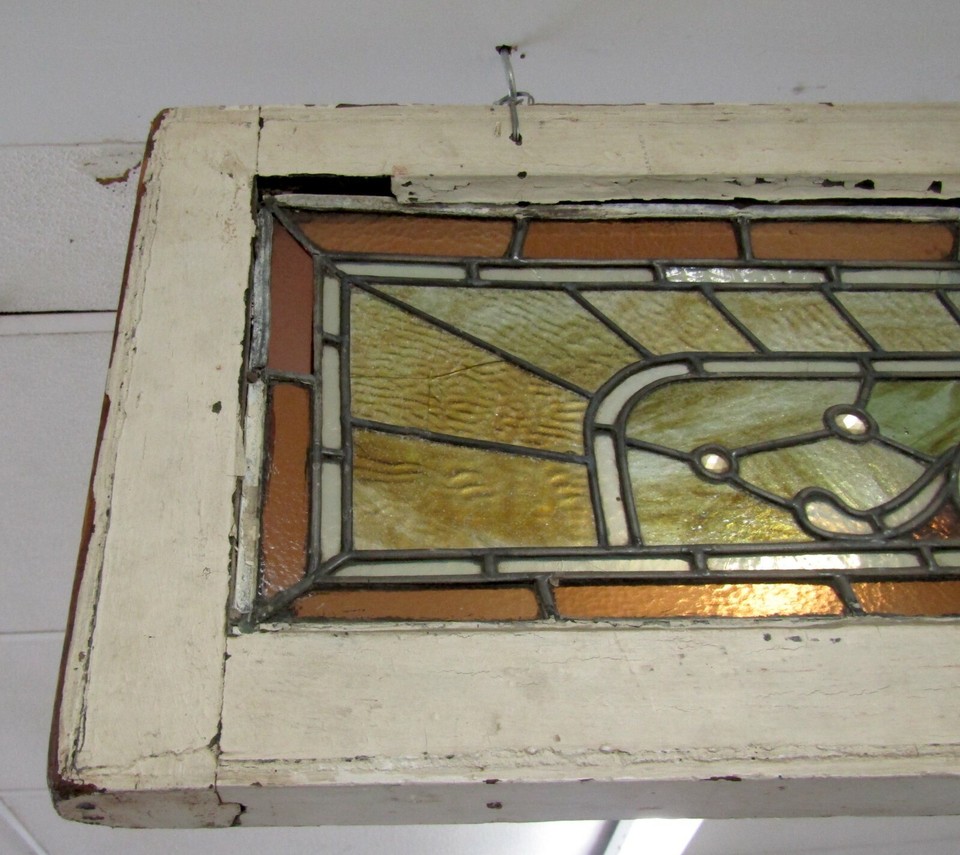 Vintage Stained Glass Window Panel | eBay