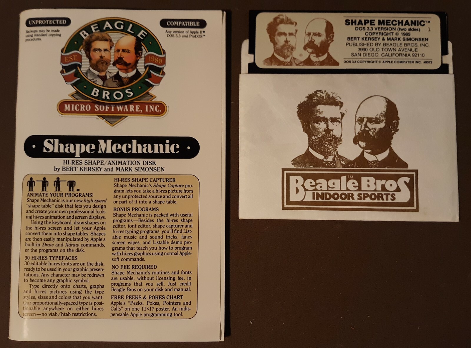 Apple Mechanic by Beagle Brothers Bros Apple II+,IIe,IIc,IIgs 1982 | eBay