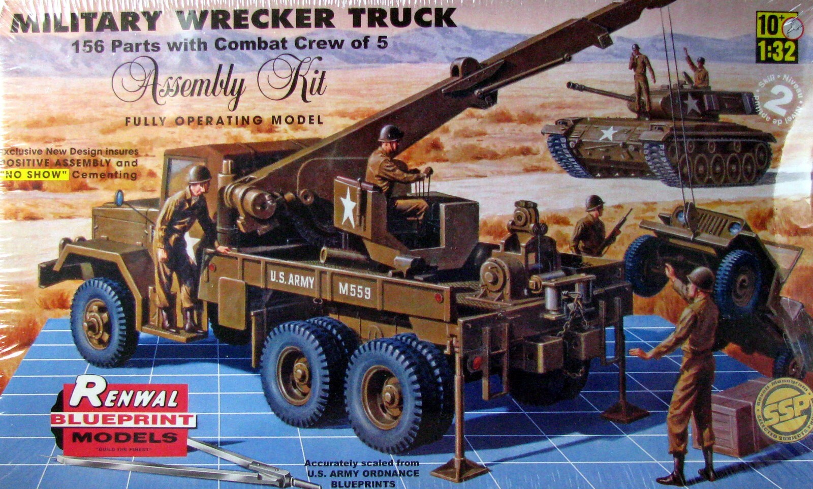 Military Wrecker Truck Renwal Blueprint Models / SSP Revell/Renwal | No ...