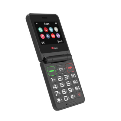 TTfone TT660 Flip Mobile Senior Big Button SOS Phone & PAYG Vodafone ...