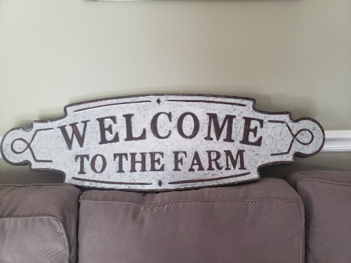Farmhouse Metal Welcome Sign Farmhouse Personalized Family Name & Date