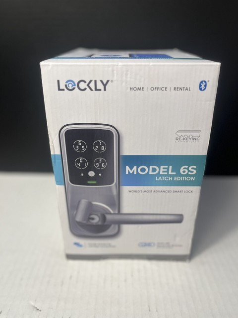 Lockly 6S Smart Lock Latch Edition Smart Touchscreen Keypad Door Lock ...