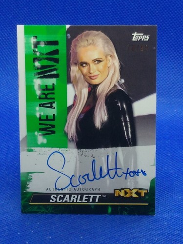 2021 Topps WWE NXT We Are NXT Auto Scarlett #A-SC GREEN ***18/99*** | eBay