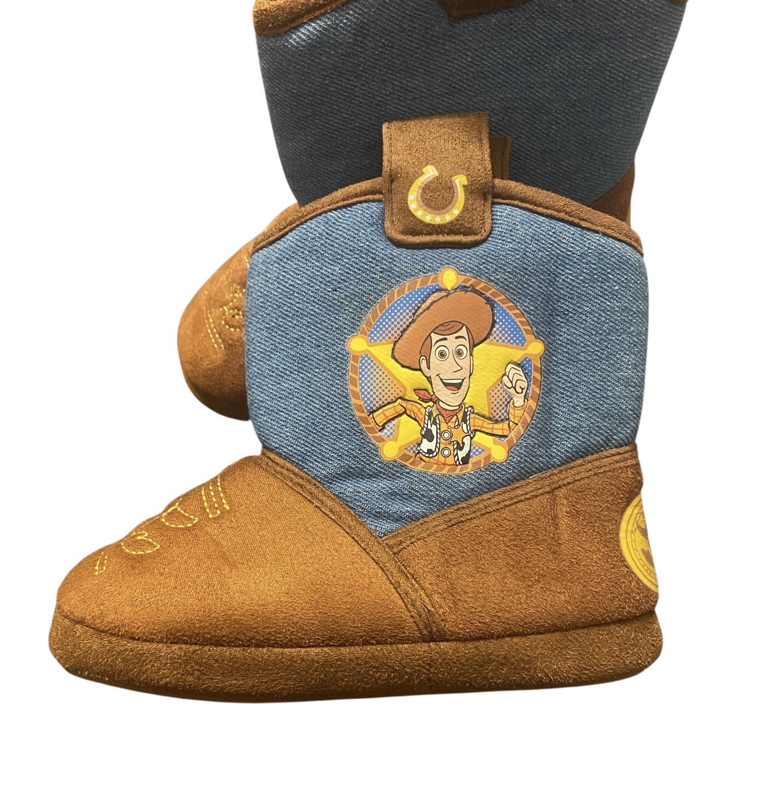 Toy Story Sheriff Woody Toddler Boys Licensed Cowboy Boot Slippers Size ...