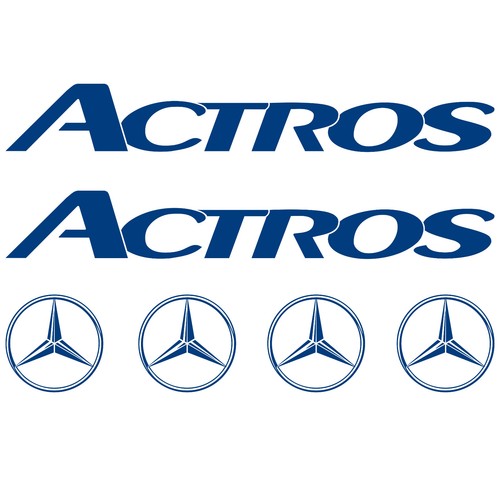 MERCEDES ACTROS XL aufkleber sticker lastwagen truck 6 Stücke Pieces ...