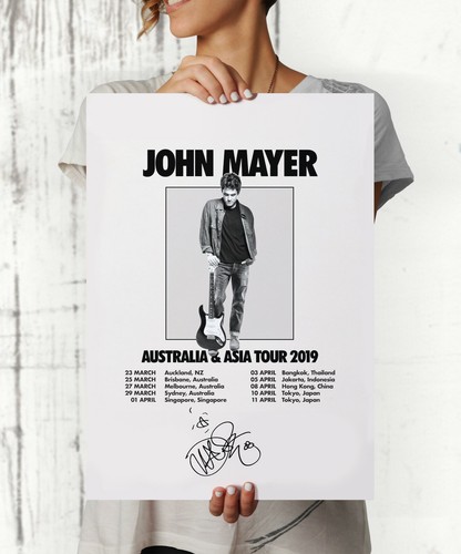 John Mayer Australia Tour 2019 Poster Print. A3 A2 A1 Sizes Available ...