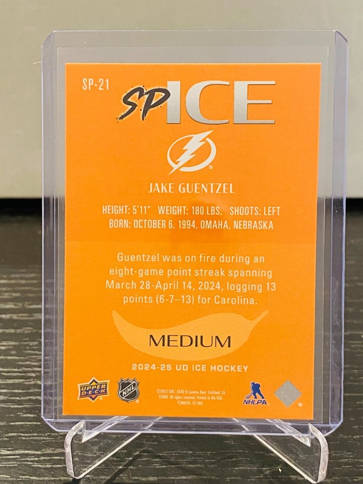 2024-25 Upper Deck Ice Spice SP ICE Medium #SP-21 Jake Guentzel - Hurricanes | eBay