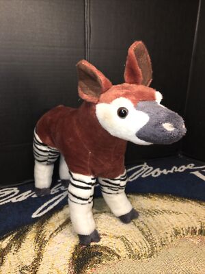 VGUC-13” Wild Republic Okapi Plush Exotic Wild Animal Zebra Striped ...
